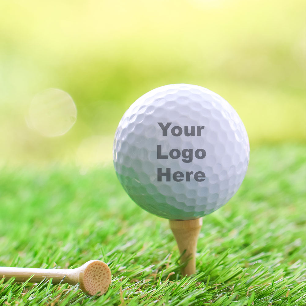 Custom Logo Golf Balls Set of 3 - Corporate Personalized