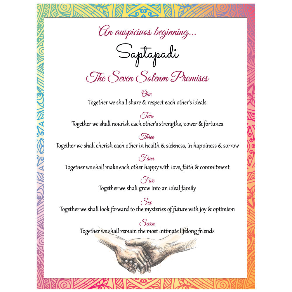 Saptapadi- Solemn Promises Poster | gingercrush.com